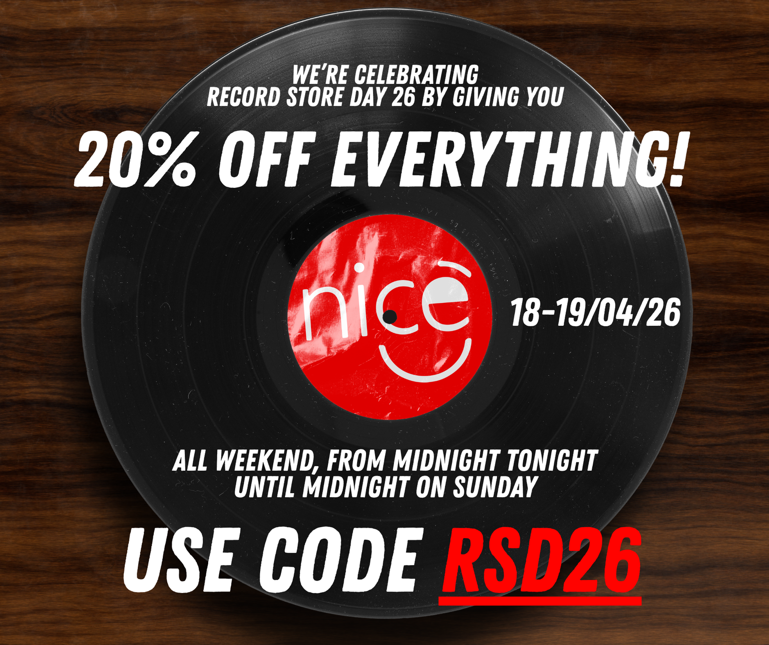 Drop the needle - it's Record Store Day – Nice Records