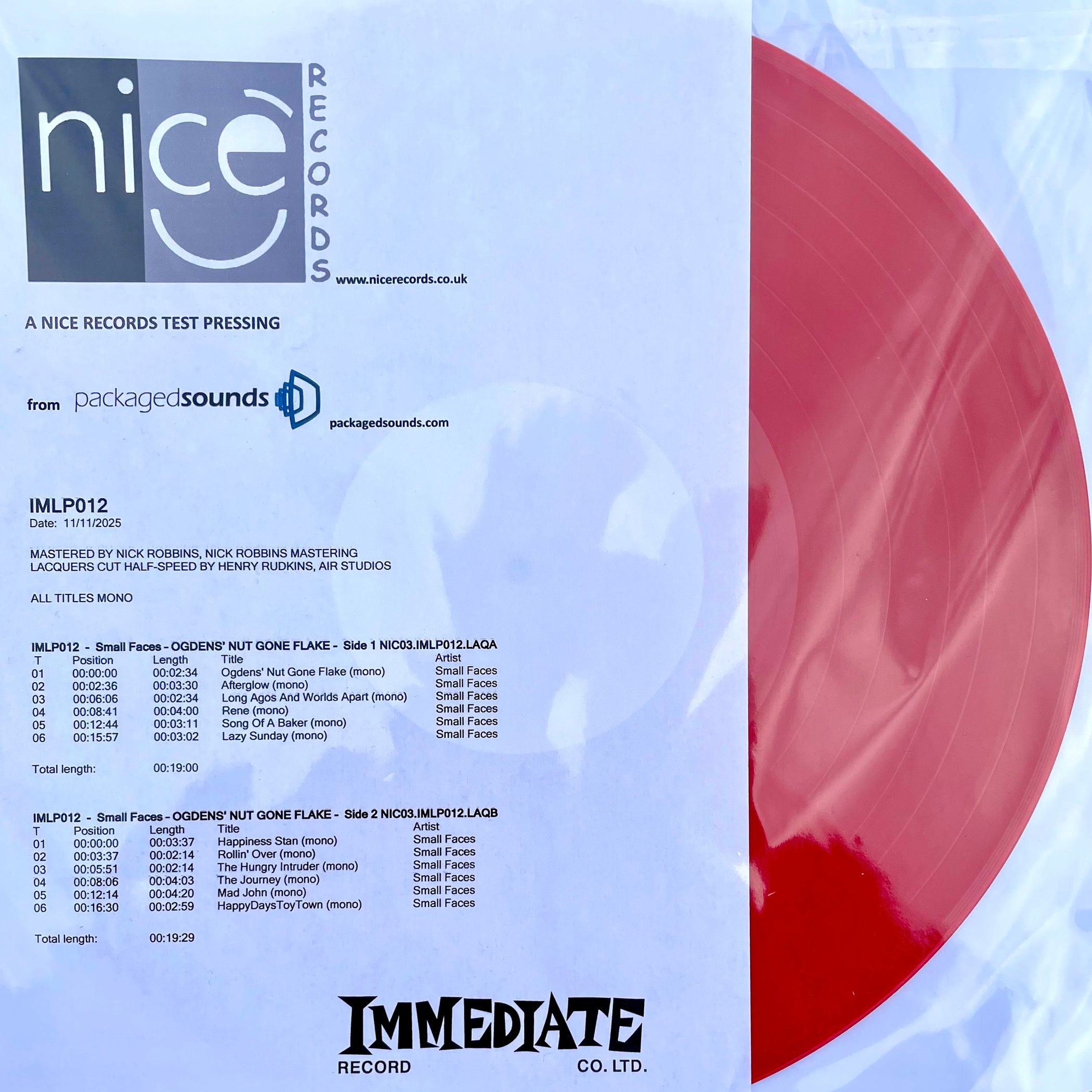 Small Faces – Nice Records